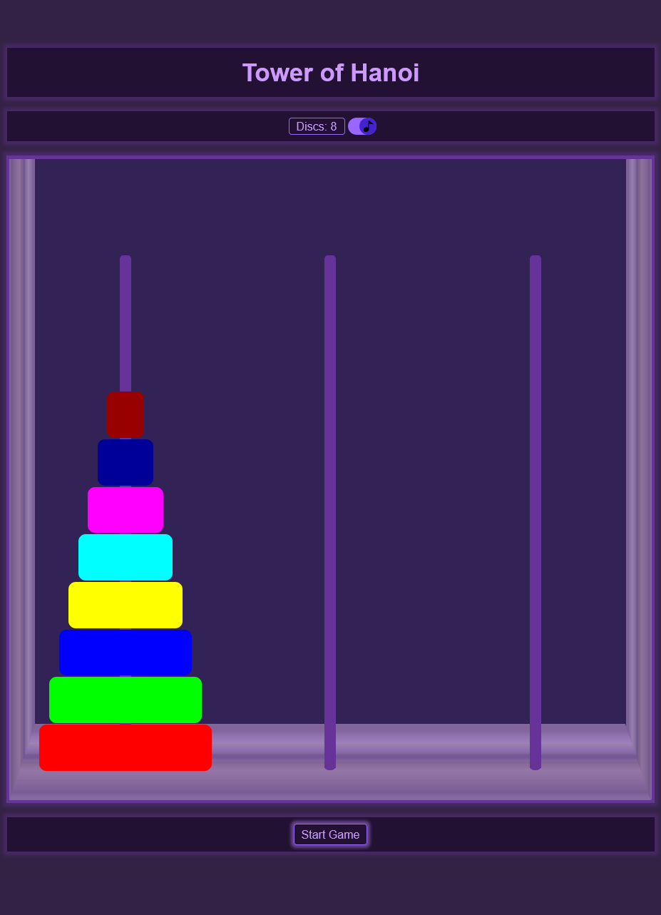 Tower of Hanoi - RepulsiveCoder Games